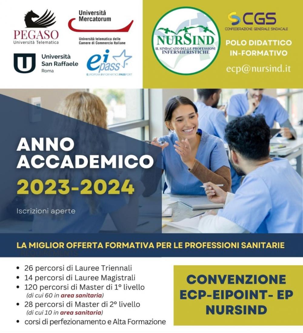 NurSind. Offerta formativa per tutte le Professioni Sanitarie - Infermieristicamente - Nursind ...